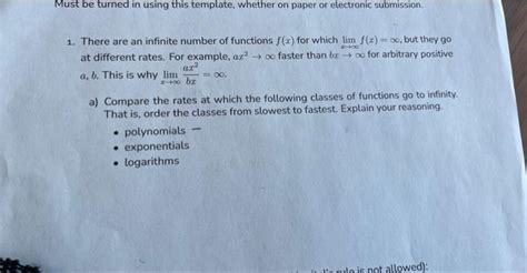 Solved 1 There Are An Infinite Number Of Functions F X For Chegg Com