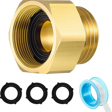 Dreyoo 1 Pack Hose Bib Brass Adapter 1 116 Inch Fine