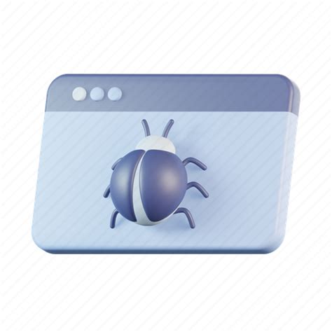 Website Bug Webpage Malware Virus 3d Illustration Download On