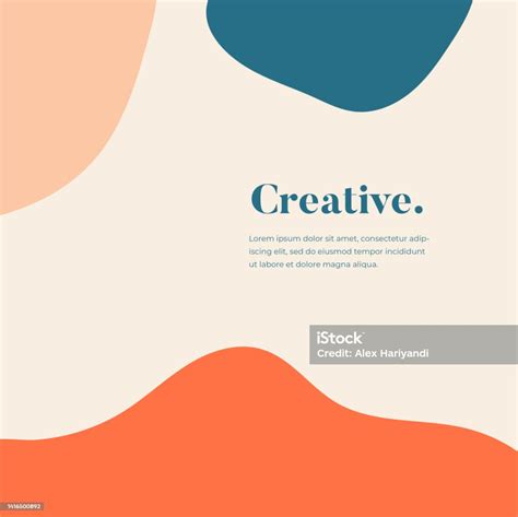 추상적 인 최소한의 배경 다양한 모양과 텍스트를 손으로 그립니다 트렌디 한 현대 현대 벡터 일러스트레이션 모든 배경이 격리되어 있습니다 파스텔 색상 귀여운에 대한 스톡 벡터