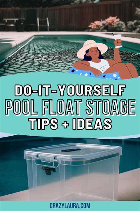 Get Organized DIY Pool Float Storage Ideas Crazy Laura