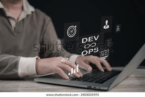 Devsecops Software Development Cycle Programming Finance Stock Photo
