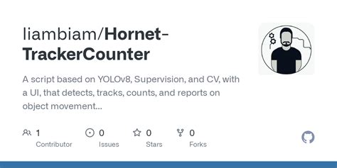 Github Liambiam Hornet Trackercounter A Script Based On Yolov Supervision And Cv With A