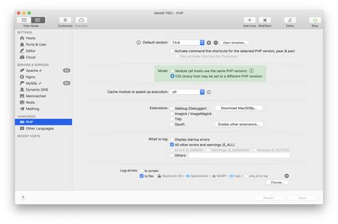 Mamp Pro Macos Documentation Faq Php I File
