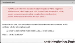 VMware NSX Configuration Error No Route To Host Settlersoman A