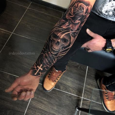 Pin By Alex Sisu On T A T T O O S Skull Sleeve Tattoos Half Sleeve Tattoos For Guys Forearm