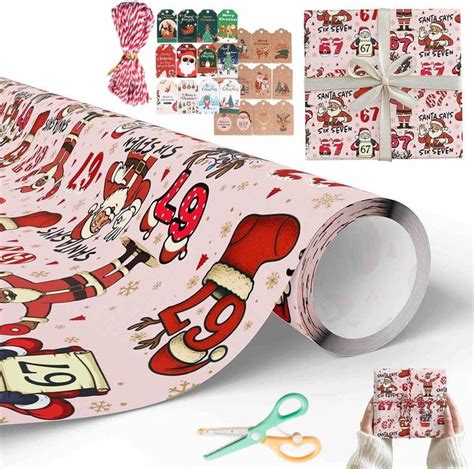 Papier Do Pakowania 67 Meme Na Boże Narodzenie Różowy Zabawny Papier