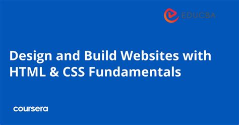 Design And Build Websites With Html And Css Fundamentals Coursera