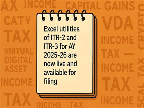 Itr 2 And Itr 3 Excel Utility Released By Income Tax Department