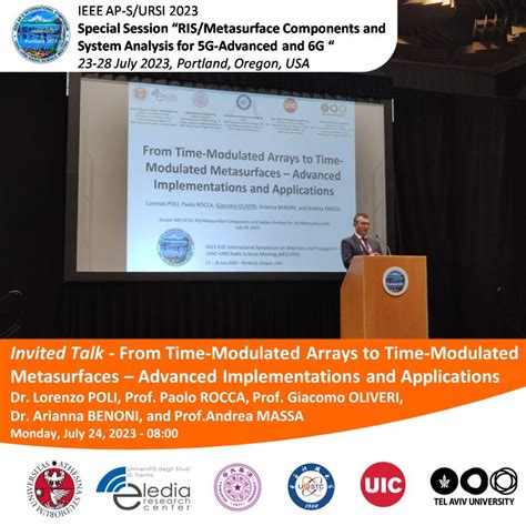Congratulations Giacomo Oliveri For Your Invited Talk At Ieeeaps2023