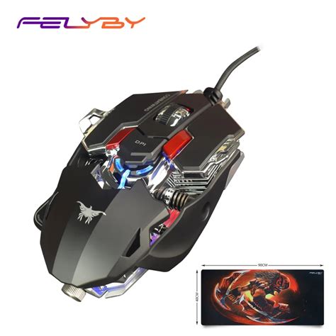 High Quality 10 Button Gaming Mouse Cool Appearance Shortcut Smart Keys