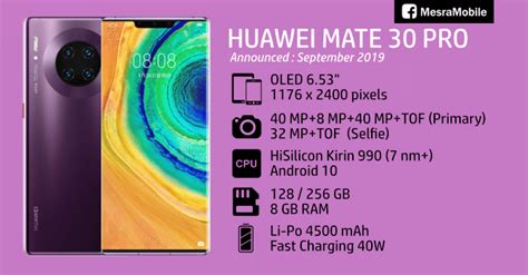 Huawei Mate Pro Price In Malaysia Rm Full Specs Mesramobile