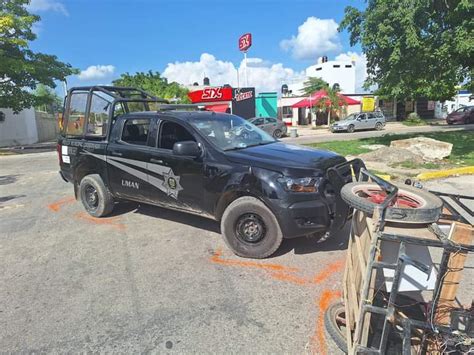 Choque entre patrulla y mototaxi en Umán Desde el Balcon