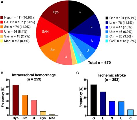 Distribution Of Stroke Subtypes In Young Patients A Pie Chart For All