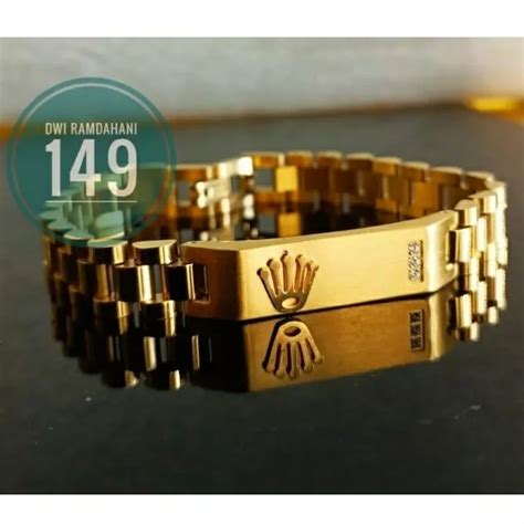 Top★rolex สร้อยข้อมือโซ่ไทเทเนียม ป้องกันสนิม สําหรับผู้ชาย และผู้หญิง Th