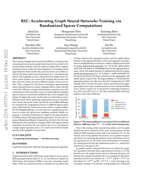 Pdf Rsc Accelerating Graph Neural Networks Training Via Randomized