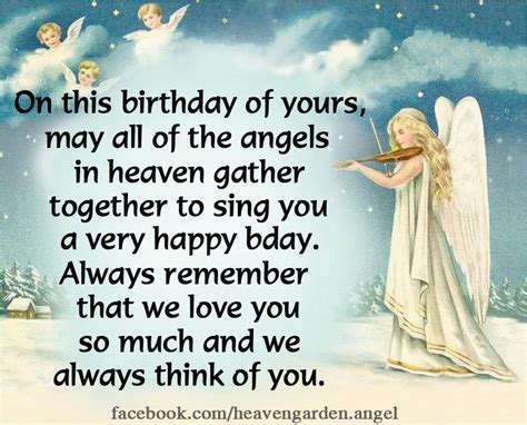 Happy Birthday To My Angel In Heaven Quotes Happy Birthday In Heaven