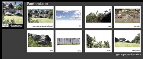 Sketchy Scenes Grass Area Cartoon Animatorscene Reallusion