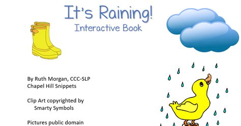 Chapel Hill Snippets It S Raining Free Interactive Book
