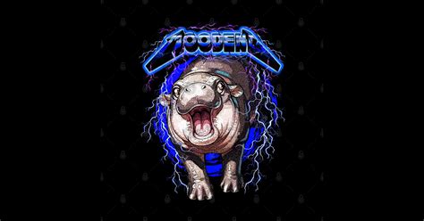 Moo Deng Metal Moo Deng Sticker Teepublic