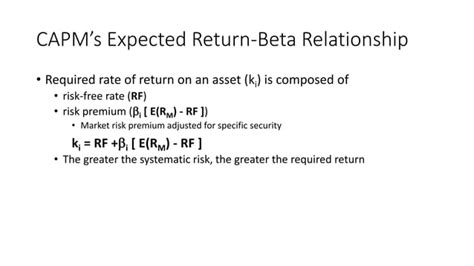 Asset Pricing Models Pptx