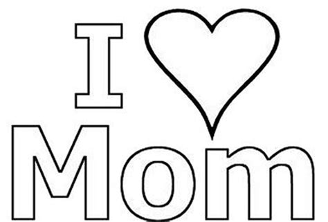 I Love You Mom Coloring Pages To Download And Print For Free