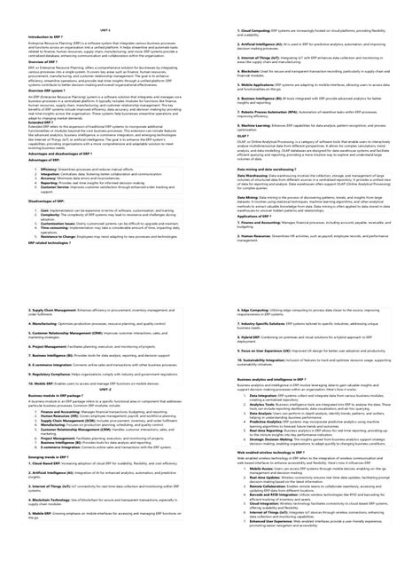 Erp All Units Notes Pdf