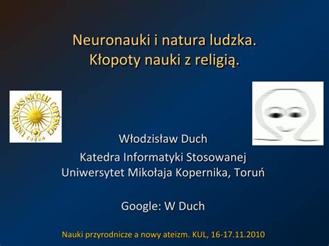 PPT Neuronauki i natura ludzka Kłopoty nauki z religią PowerPoint