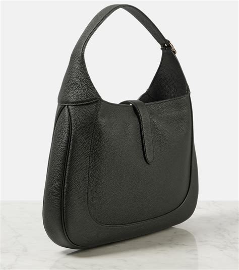 Gucci Jackie Medium Leather Shoulder Bag In Black Gucci Mytheresa