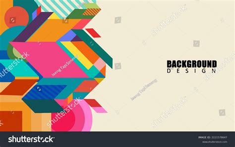 Geometric Background Suitable Power Point Presentation Stock Vector Royalty Free