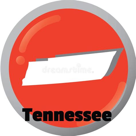 Map Of Tennessee State Vector Illustration Decorative Background