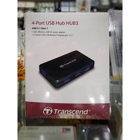 Transcend Hub Usb Usb Gen Hub Port With Power Adapter Shopee