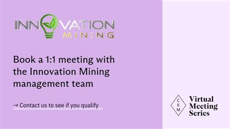 Cem On Linkedin Innovation Mining Is A Clean Tech Small Scale Gold Producer And…