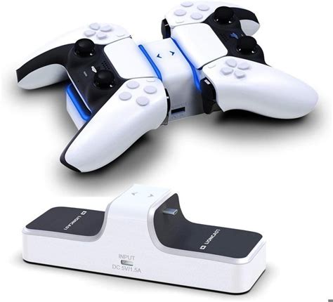Chargeur Manette Ps5 Lioncast Double Station De Recharge Compatible