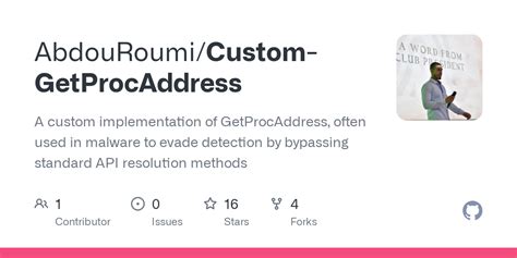 Github Abdouroumicustom Getprocaddress A Custom Implementation Of Getprocaddress Often Used
