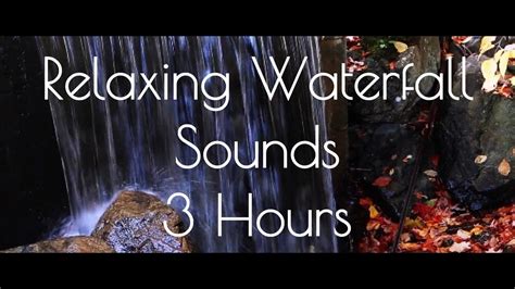 Relaxing Waterfall Sounds For Sleep 3 Hours Youtube