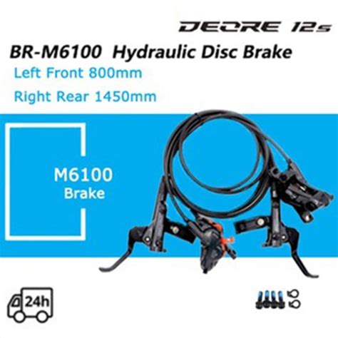 SHIMANO DEORE M6100 Brake Hydraulic Disc Brake Caliper M6120 Brake 4