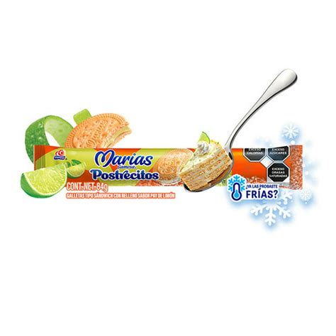 Galletas Marías Postrecitos Sabor Pay De Limón 84 G Walmart