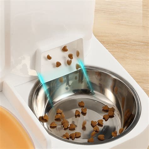 Badu Bg Хранилка за контейнер за храна за домашни любимци Купа за котки Автоматична хранилка с