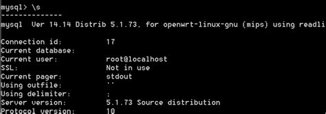 在openwrt路由器上安装和部署mysql server 树语志