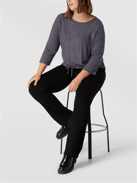 Kup Online Only Carmakoma Jeansy Plus Size Z Wysokim Stanem I Naszywką