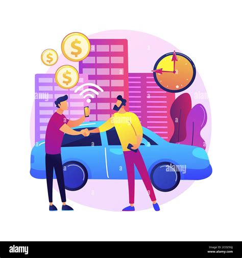Carsharing Service Abstract Concept Vector Illustration Stock Vector Image And Art Alamy
