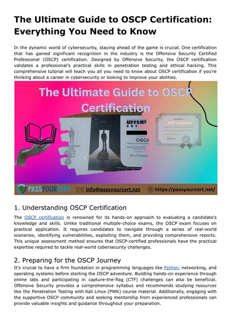 Ppt The Ultimate Guide To Oscp Certification Everything You Need To Know Powerpoint