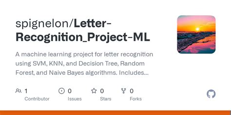 GitHub Spignelon Letter Recognition Project ML A Machine Learning Project For Letter