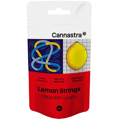 Cannastra Cbg9 Květ Lemon Strings Cbg 85 Kvalita 1 G 100 G