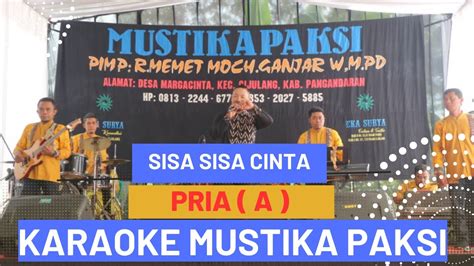 SISA SISA CINTA Karaoke MUSTIKA PAKSI Nada Pria A YouTube