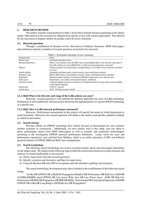 systematic literature survey applications of lora communication pdf