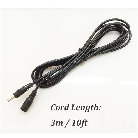 3m10ft 35mm13mm Fm Dc Plug Power Adapter Extension Cable Cord For