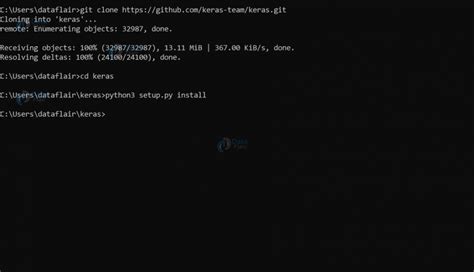 how to install keras on linux and windows dataflair