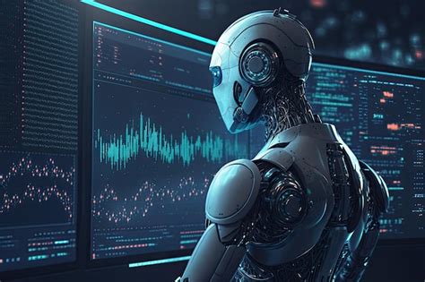 Premium AI Image AI Robotic Trader Financial Forex Trading Automation